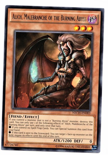 Yu-Gi-Oh Card: Alich, Malebranche of the Burning Abyss NECH-EN083 RARE ...