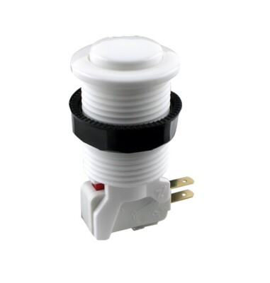 SUZO HAPP 28mm WHITE COMPETITION ARCADE BUTTON & MICRO SWITCH | eBay UK