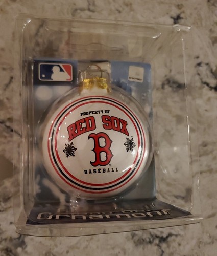 MLB Boston Red Sox Forever Collectible 3” Glass Ball Christmas Ornament ...