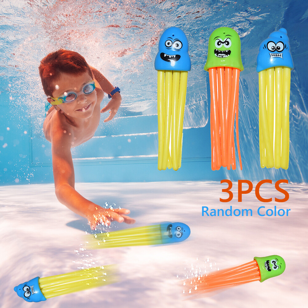 3pcs Kids Plants Toy Octopus Shape Diving Training Children Summer Pool ...