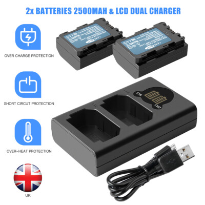 For Sony NP-FZ100 Batteries & Charger Set for A7 III, A7R III/IV, A9S ...