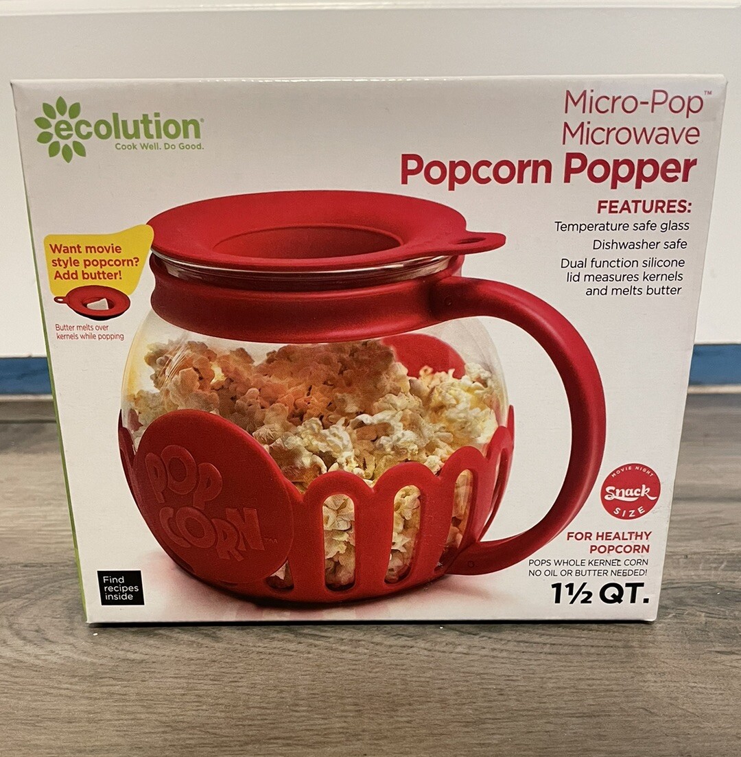 Ecolution Micro-Pop 1.5 Quart Microwave Popcorn Popper - Red | eBay