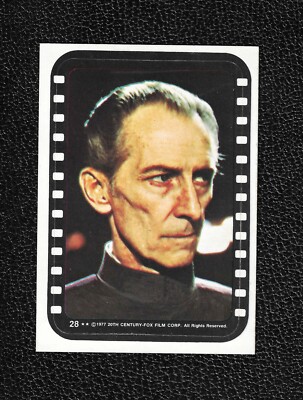 1977 Topps Star Wars Sticker #28 Grand Moff Tarkin Nice Condition | eBay