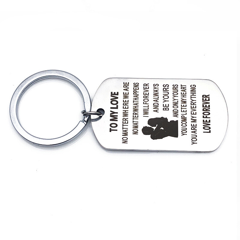 NEW Keychain I Love You Keyring Couple Sweetheart Boyfriend GF To My ...