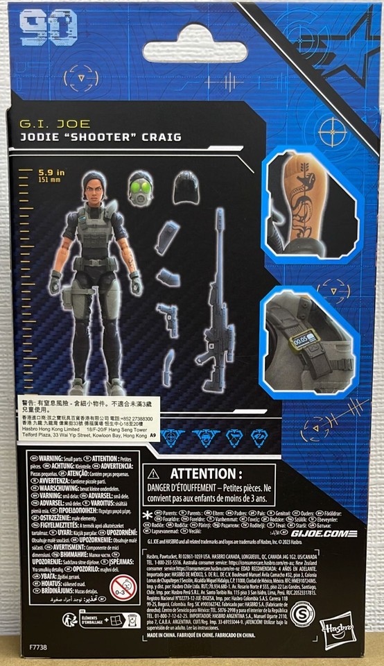 IN HAND HASBRO G.I.JOE CLASSIFIED SERIES 90 JODIE SHOOTER CRAIG ACTION ...