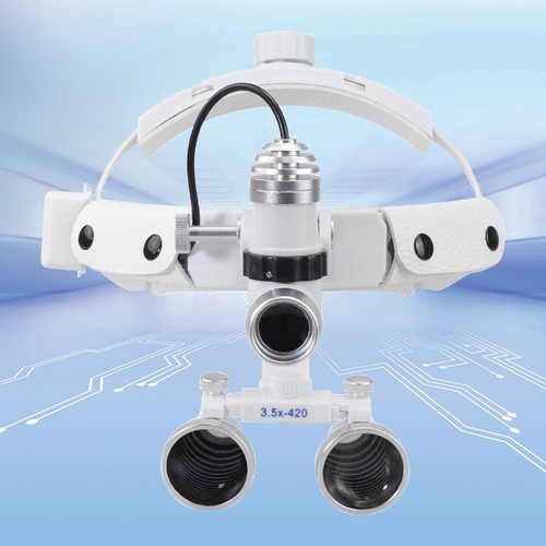 5W LED 3.5X 420mm Medical Surgical Dental Binocular Loupes Glasses ...