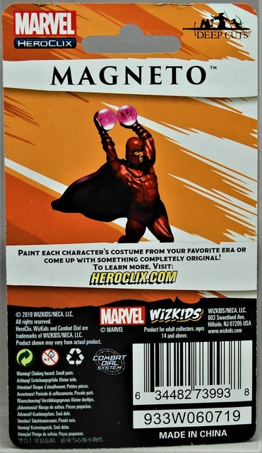 Marvel Heroclix Deep Cuts Unpainted Miniatures Magneto for sale online ...