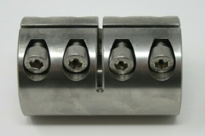 MADLER 1-PIECE S.S. CLAMP COUPLING WITH KEYWAY 600 997 20, 20mm X 65mm ...