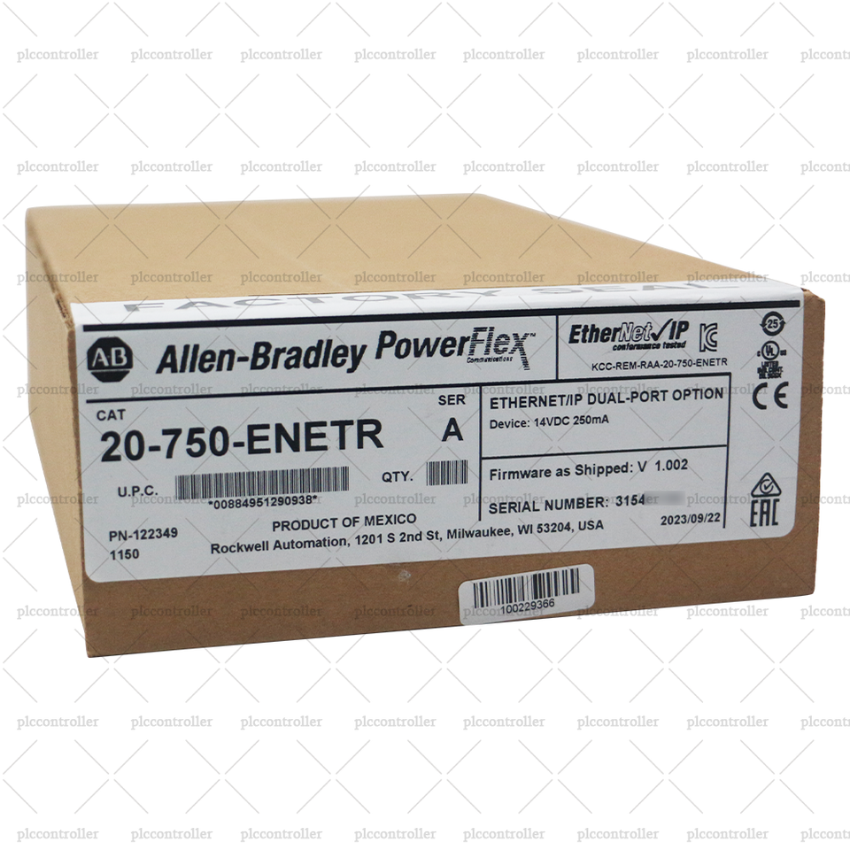 20-750-ENETR New Allen-Bradley SER A PowerFlex 750 2-P ENet/IP Module ...