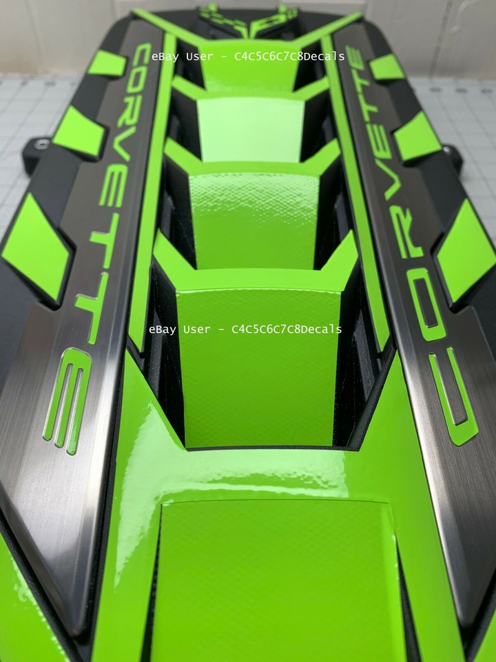 FITS Chevy Corvette StingRay C8 Engine Cover Decal 20 21 22 23 24 LOTS ...