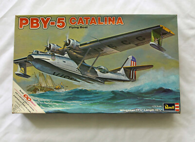 Revell PBY-5 Catalina 1:72 H-277:250 Plastic Model Kit Complete Vintage ...