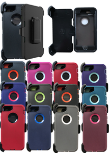 For iPhone 7 & iPhone 8 Defender Case With Belt Clip (Belt Clip Fits ...