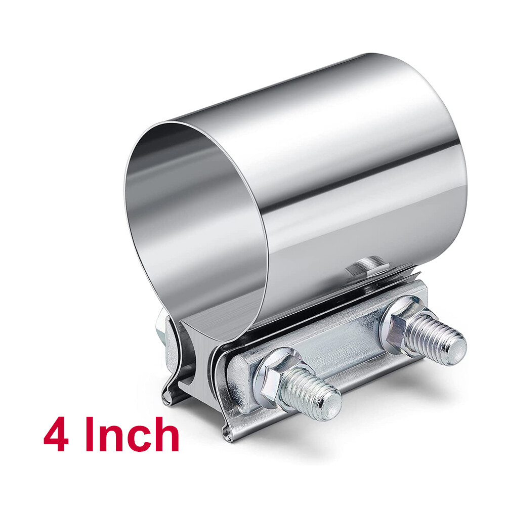 4" Inch Stainless Steel Lap Joint Exhaust Clamp for Catback Muffler ...