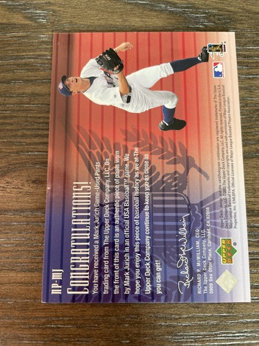 2003 Upper Deck #NP-MJ Mark Jurich National Pride | eBay
