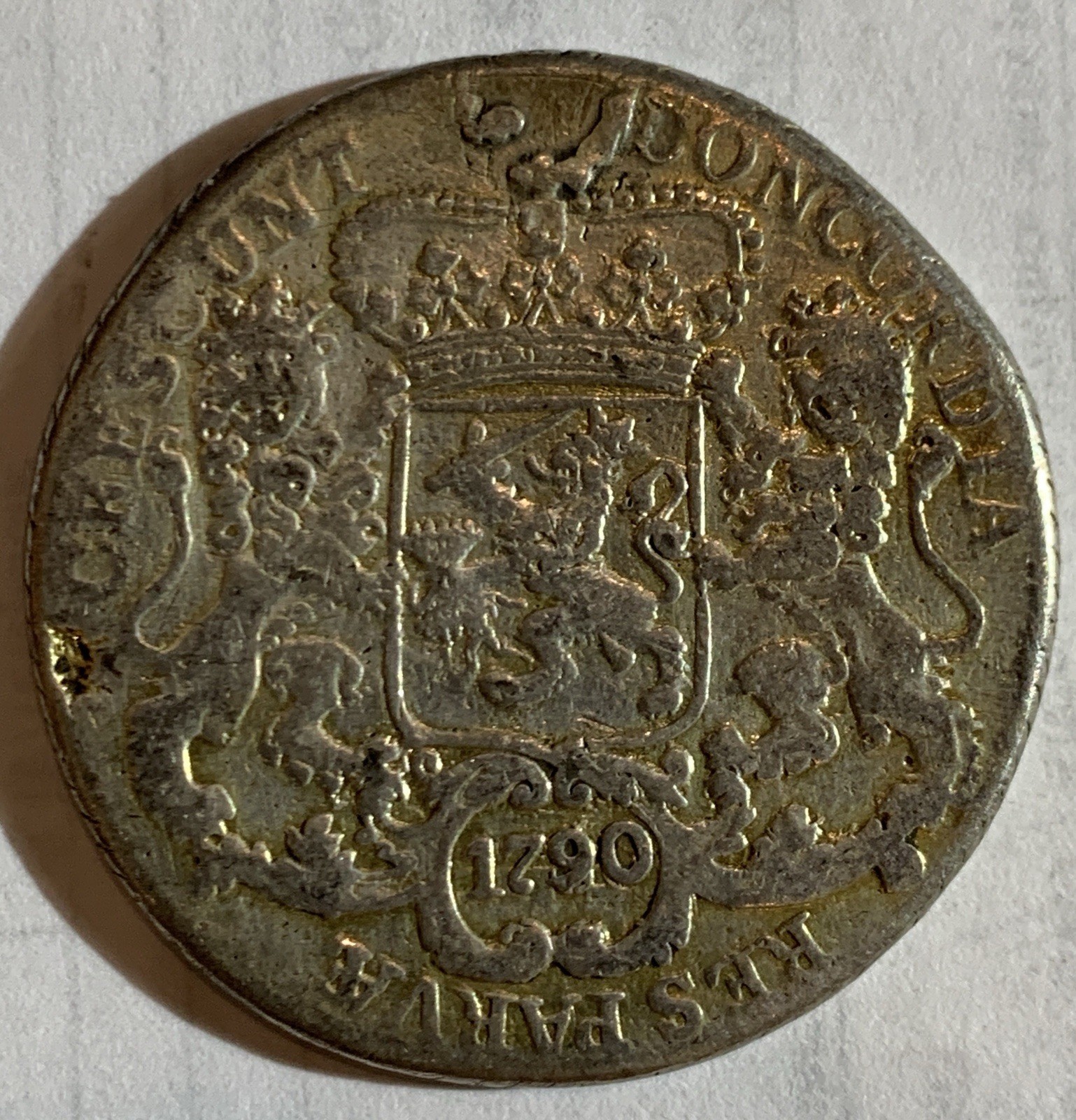 WORLD SILVER COIN: * 1790 NETHERLAND DUCAT, CROWN SIZE: PLUGGED * | eBay