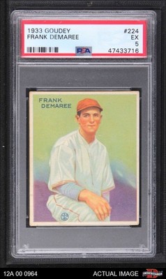 1933 Goudey #224 Frank Demaree Cubs PSA 5 - EX | eBay