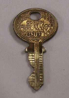Vintage Corbin Cabinet Lock Co Key New Britain Conn # 4A3193 | eBay