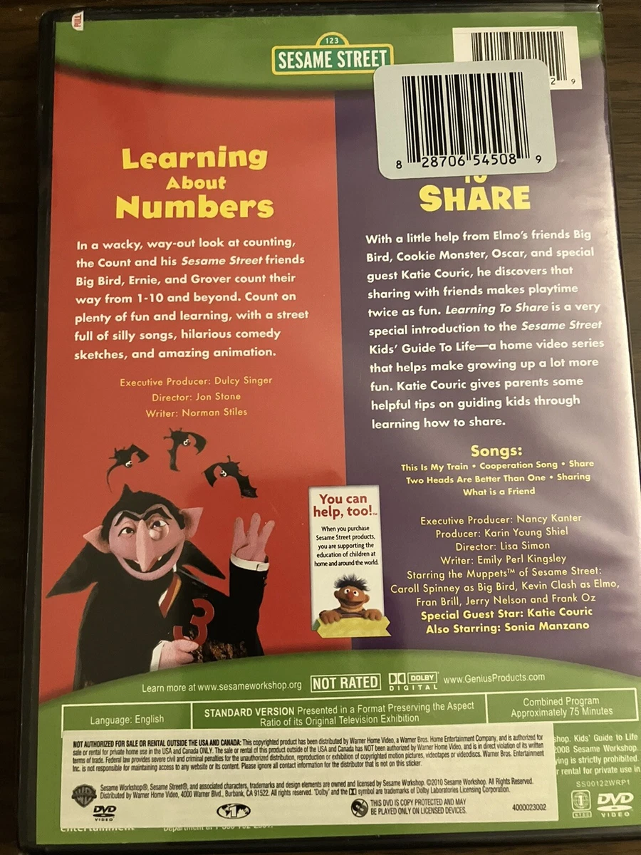 Sesame Street Learning About Numbers Dvd