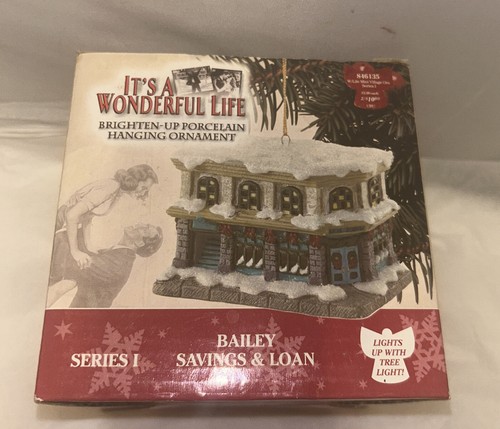 2002 It's a Wonderful Life Bailey Building & Loan Christmas Village ...