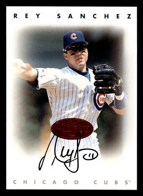 1996 Leaf Signature Series Rey Sanchez #NNO Auto | eBay