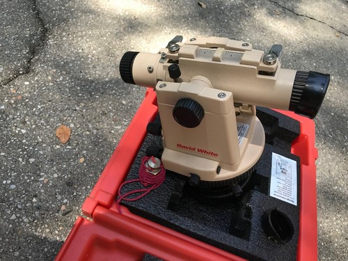 David White LT8-300 Level-Transit with Optical Plummet | eBay