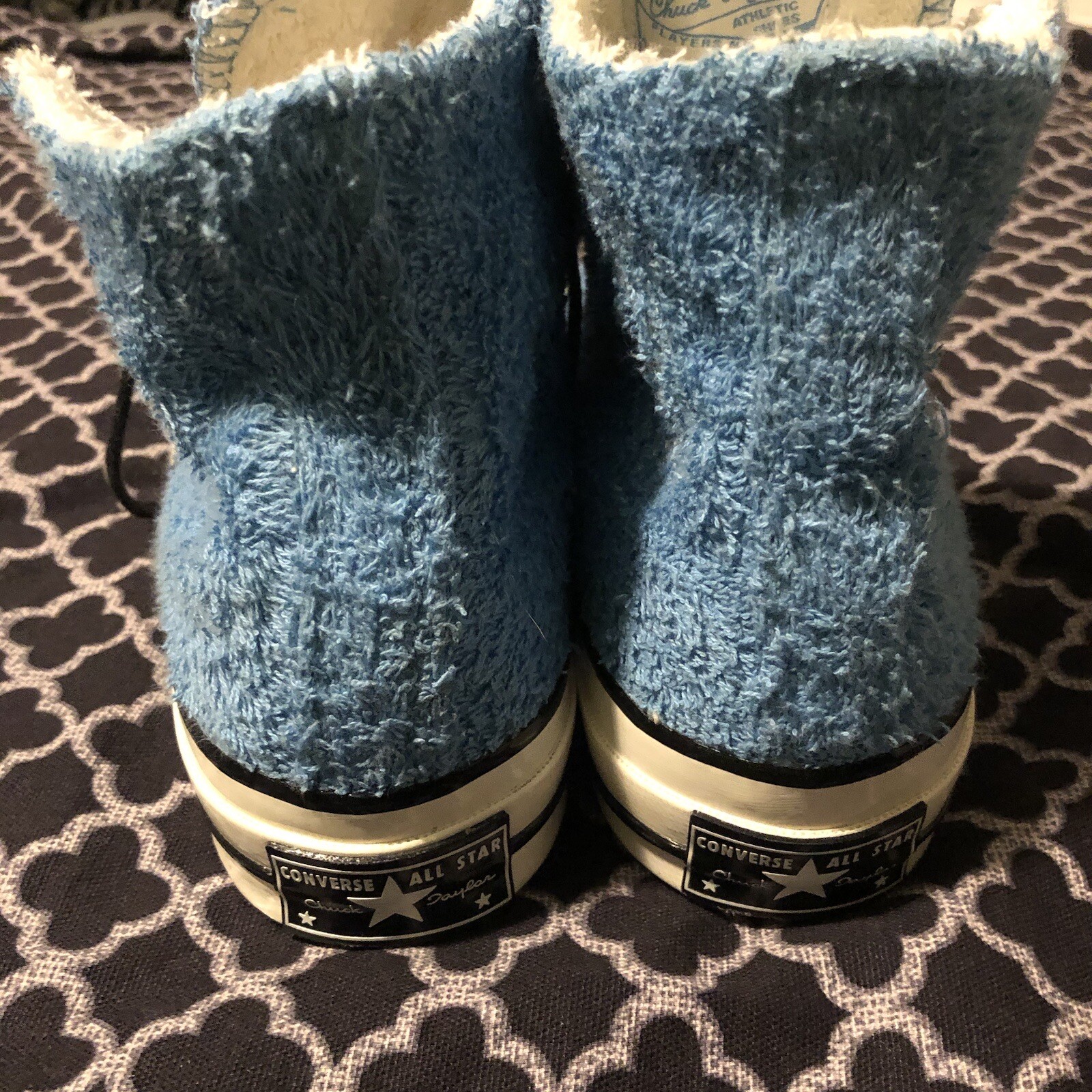 Converse Chuck Taylor 10 All Star Blue Fuzzy Bunny H… - Gem