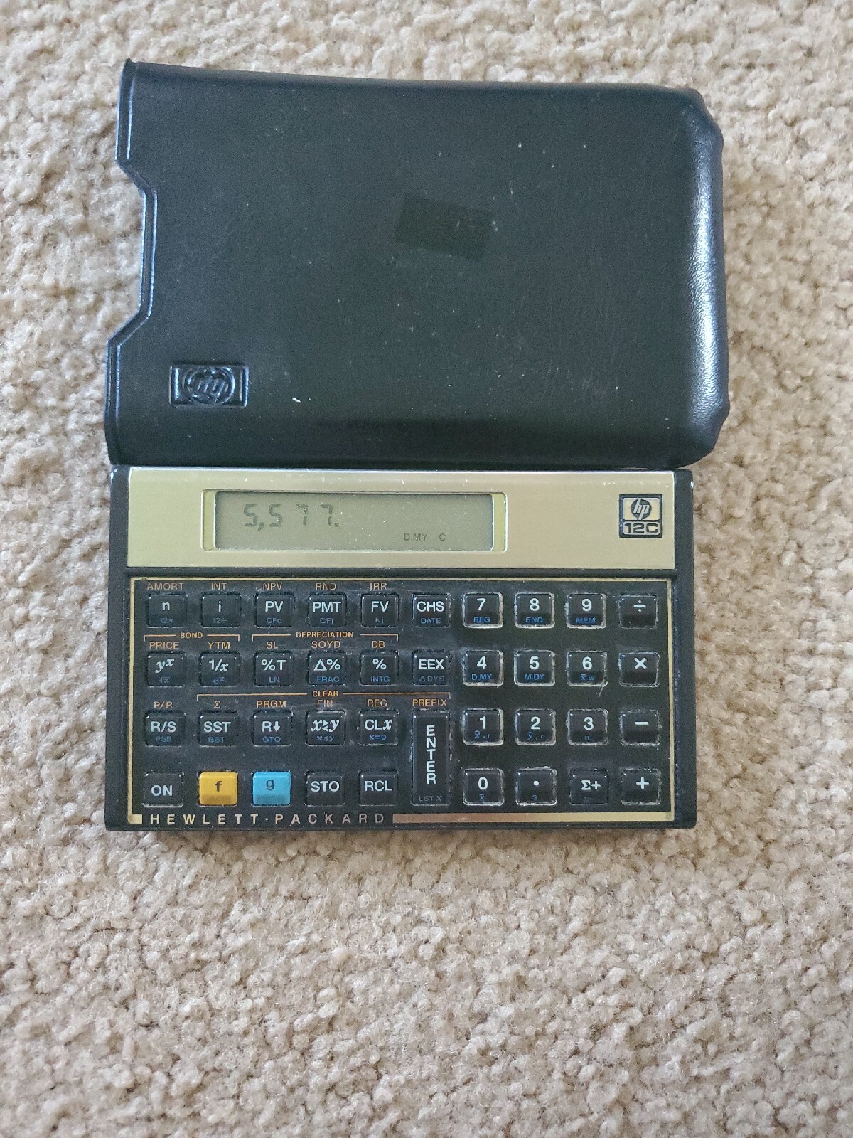 HP Hewlett Packard 12C Financial Business Calculator w Case | eBay