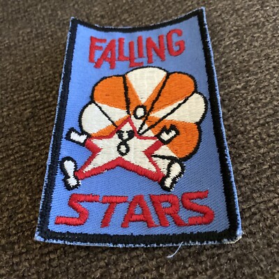 VTG FALLING STARS Skydiver Sew On Skydiving Patch | eBay