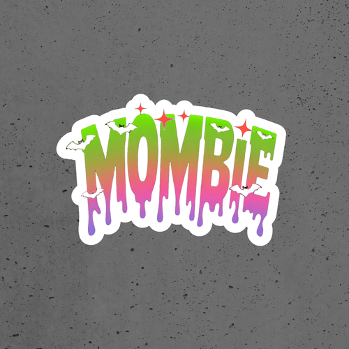 Halloween mom sticker vinyl decal Mombie zombie creepy mom life mama ...