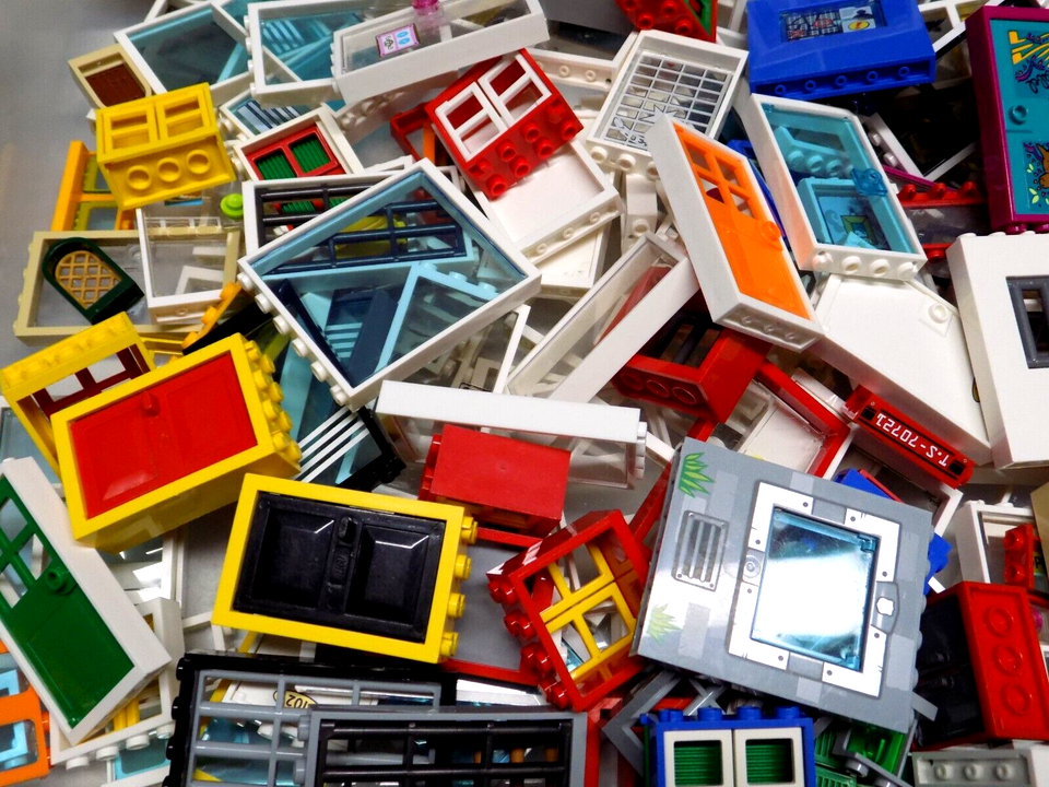 40 piece!!! Lego Windows and Doors Super Fun Lot {WASHED} | eBay