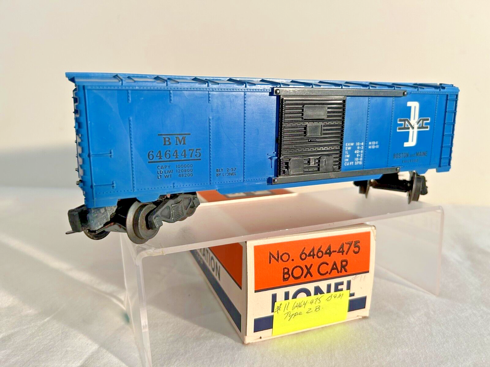 LIONEL 6464-475 #11 Boston & Maine Type-2B_var.B_Blt-2-57 LK/N in box ...