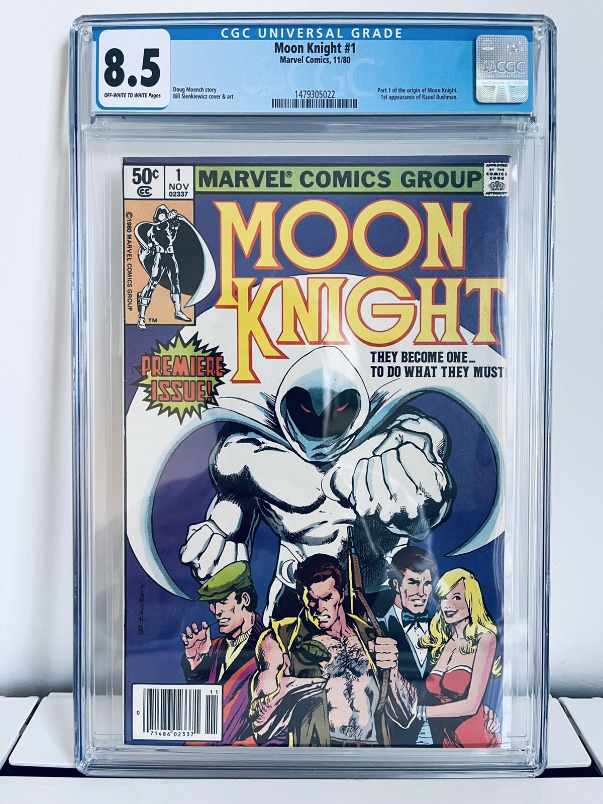 MOON KNIGHT (1980) #1 CGC 8.5 | Raoul Bushman 1st App | Marvel Comics ...