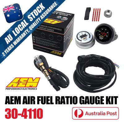 OEM AEM 52mm AFR O2 UEGO Wideband Air Fuel Ratio Gauge Kit 30-4110 LSU ...