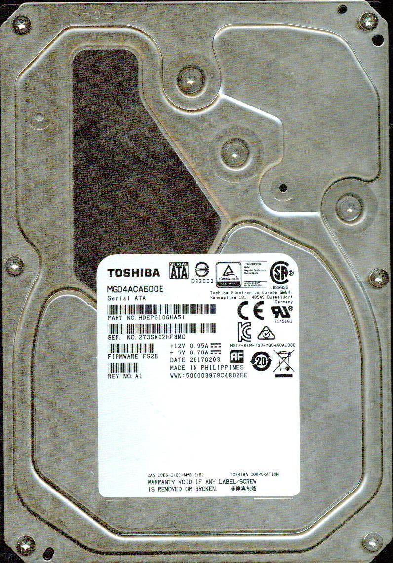 MG04ACA600E, HDEPS10GHA51 TOSHIBA SATA 6TB | eBay