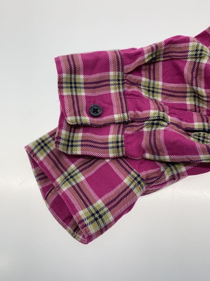 Supreme Open Collar L S Shirt Long Sleeve Shirt M Rayon PNK Check | eBay UK