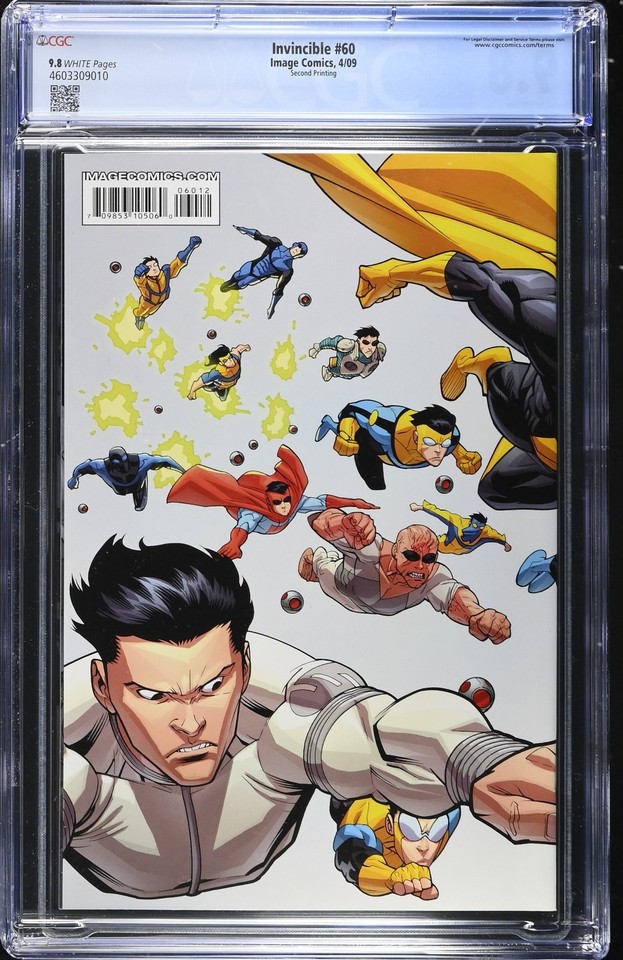 Invincible #60 CGC NM/M 9.8 White Pages 2nd Print Image 2009 | eBay