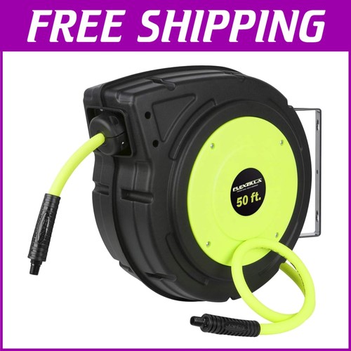3/8 in. x 50 ft. ZillaGreen Retractable Hose Reel - Wall/Ceiling Mount ...