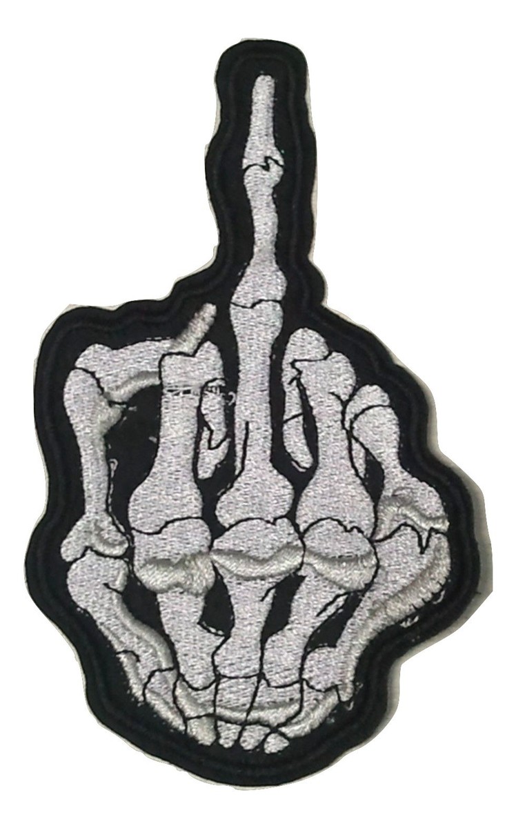 Skeleton Praying Hands Patch 5 Inch Large Embroidered Etsy