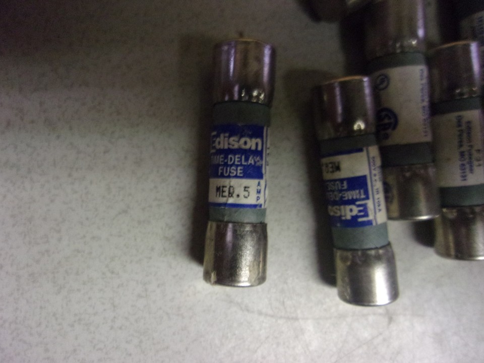 Edison MEQ .5 Time Delay Fuses, Lot of 10 *FREE SHIPPING* | eBay