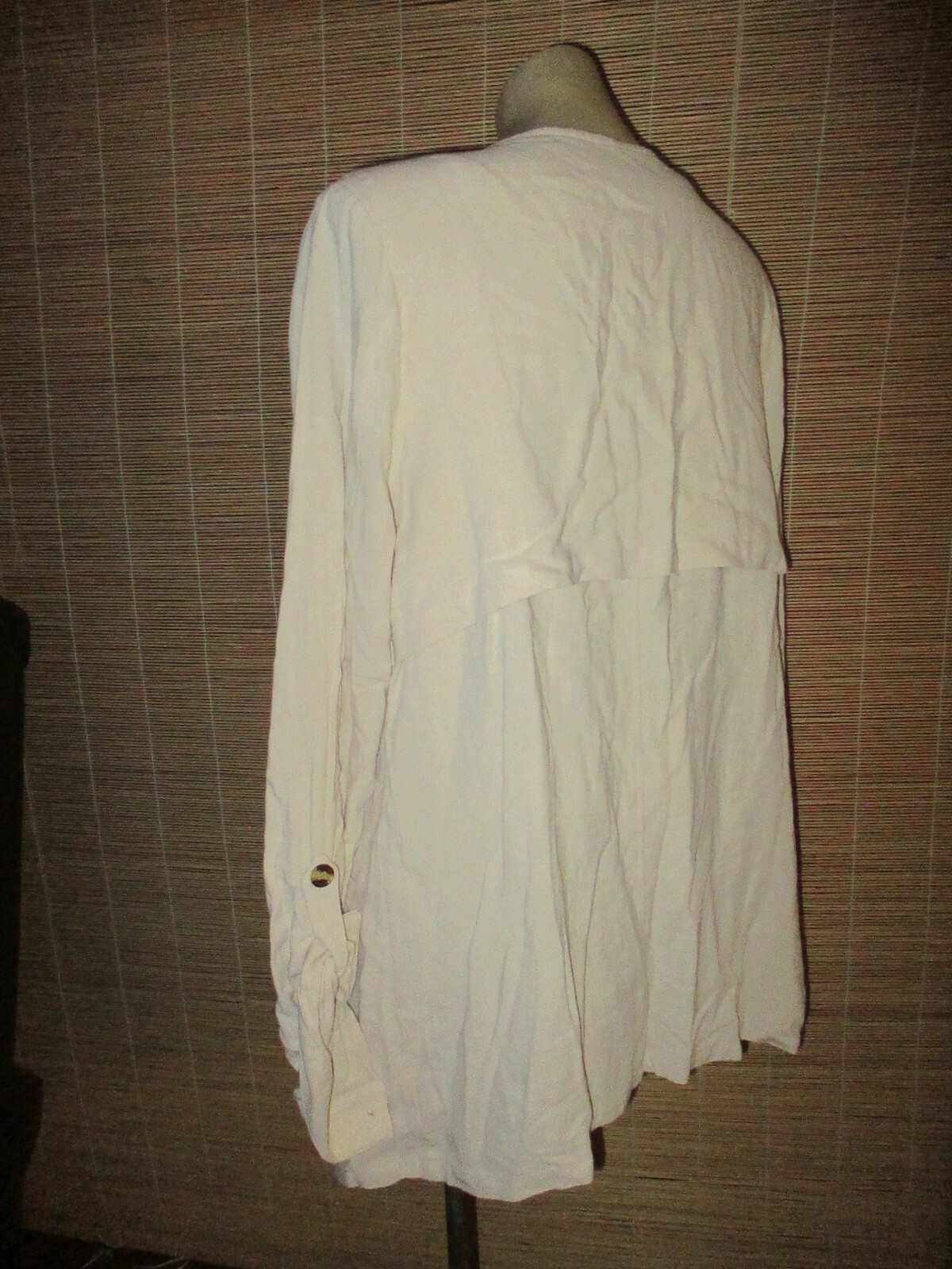 Silence & noise Sandy Beige Linen cotton Long Sleeve Trench coat size ...