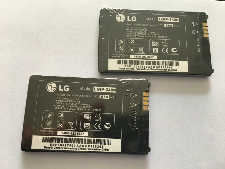 Battery 2 PCS LGIP-340N for LG AX265 Banter GR500 GT350 GT550 Encore ...