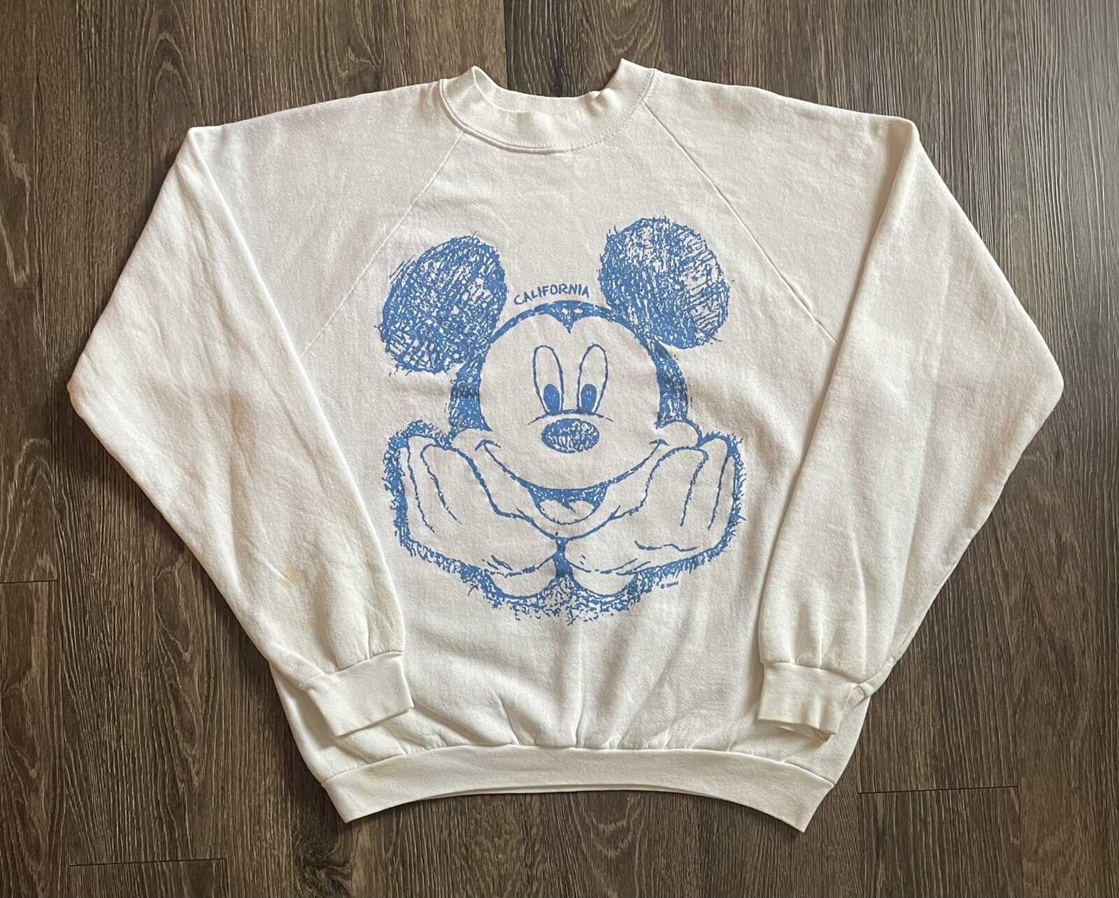 Walt Disney Mickey Mouse Big Face Graphic Crewneck Sw… - Gem