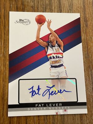 FAT LEVER 2009 TOPPS SIGNATURES CERTIFIED SIGNED CARD #TSA-FL 317/750 ...