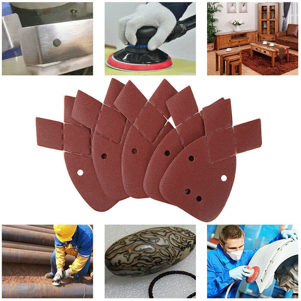 MOUSE SANDER SHEETS SANDING PADS 40 60 80 120 GRIT Fit Black & Decker ...