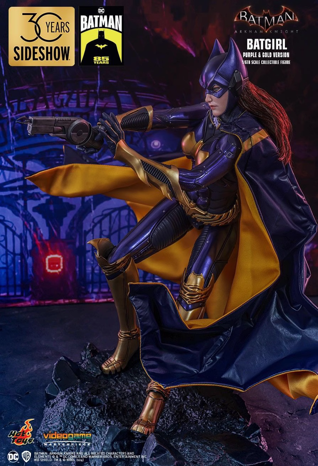 New Hot Toys VGM65 Batman Arkham Knight Batgirl Purple and Gold Ver. IN ...