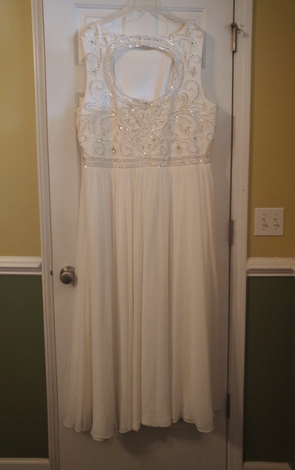 Cream Ivory Off White Evening Gown Wedding Prom Part… - Gem
