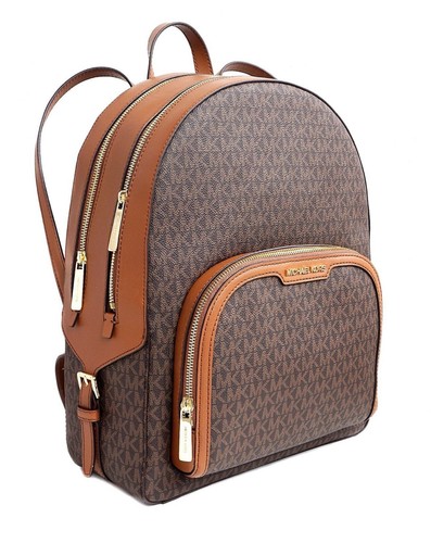 Michael Kors Women's Backpack Bag MK Jaycee Large PKT Backpack Logo ...