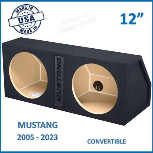 2005 - 2023 Ford Mustang Convertible 12" Dual Sealed Sub Box Subwoofer ...