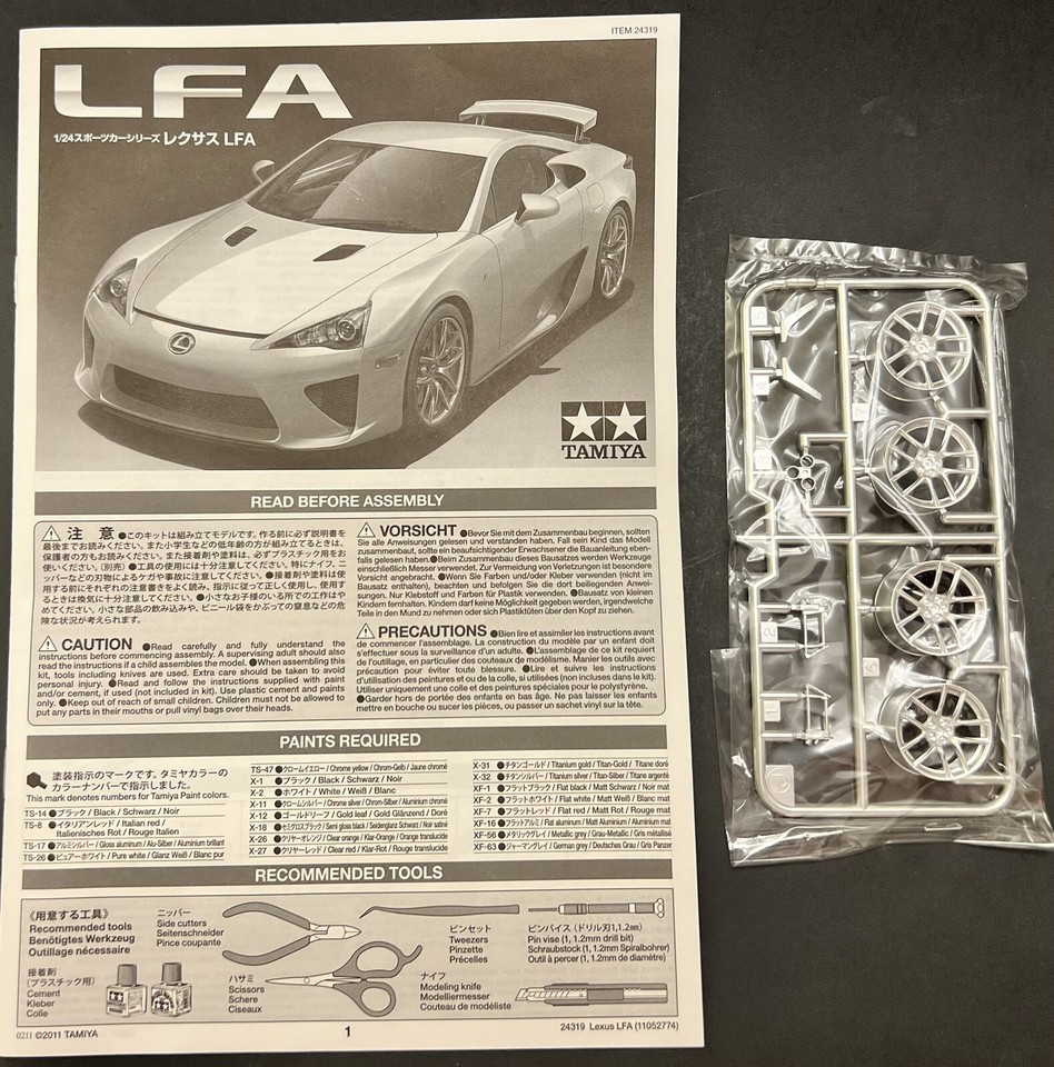 Tamiya 24319 1/24 Lexus LFA Plastic Model Car New | eBay