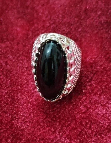 100% work Wealth Richness Nagmani Cobra Black Stone Ring | eBay
